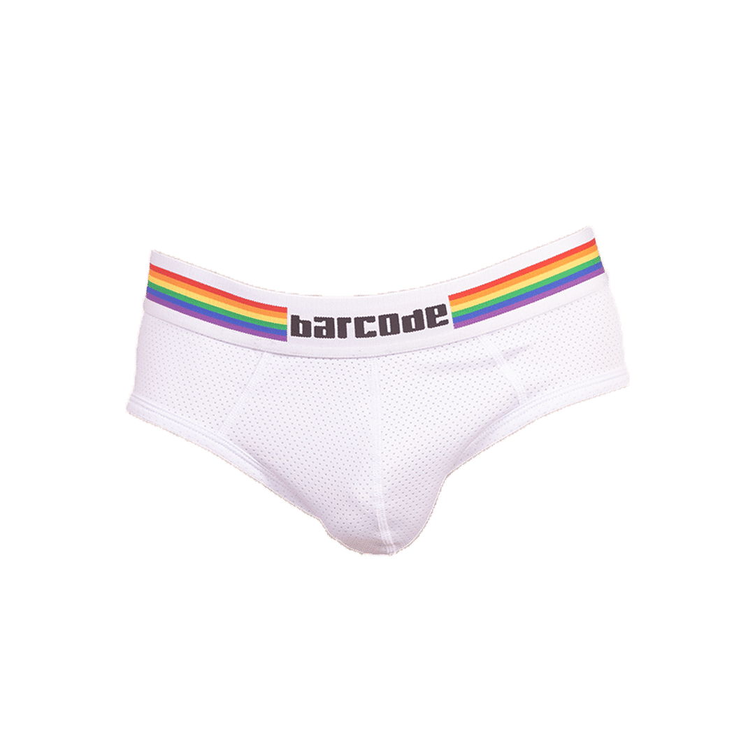 Barcode Berlin Backless Brief Pride White – Gunderwear