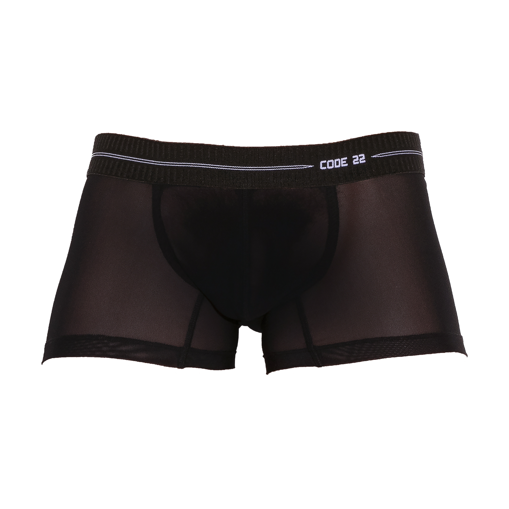CODE 22 Sheer Mesh Trunk Black – Gunderwear