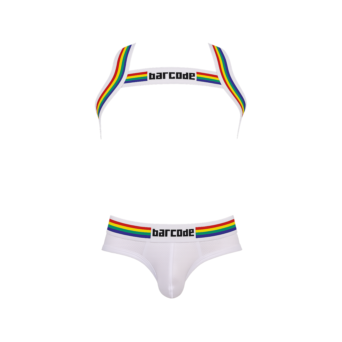 Barcode Berlin Multipack 1x Pride Brief + 1x Pride Harness White ...