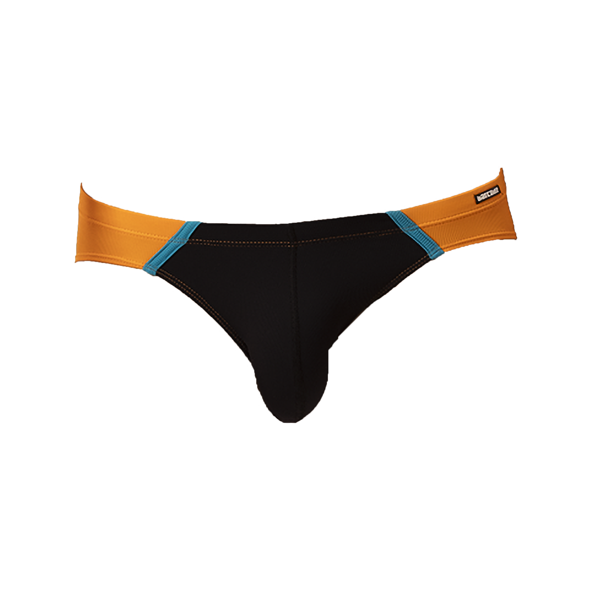 Barcode Berlin Avas Swim Brief Black-Orange-Blue – Gunderwear