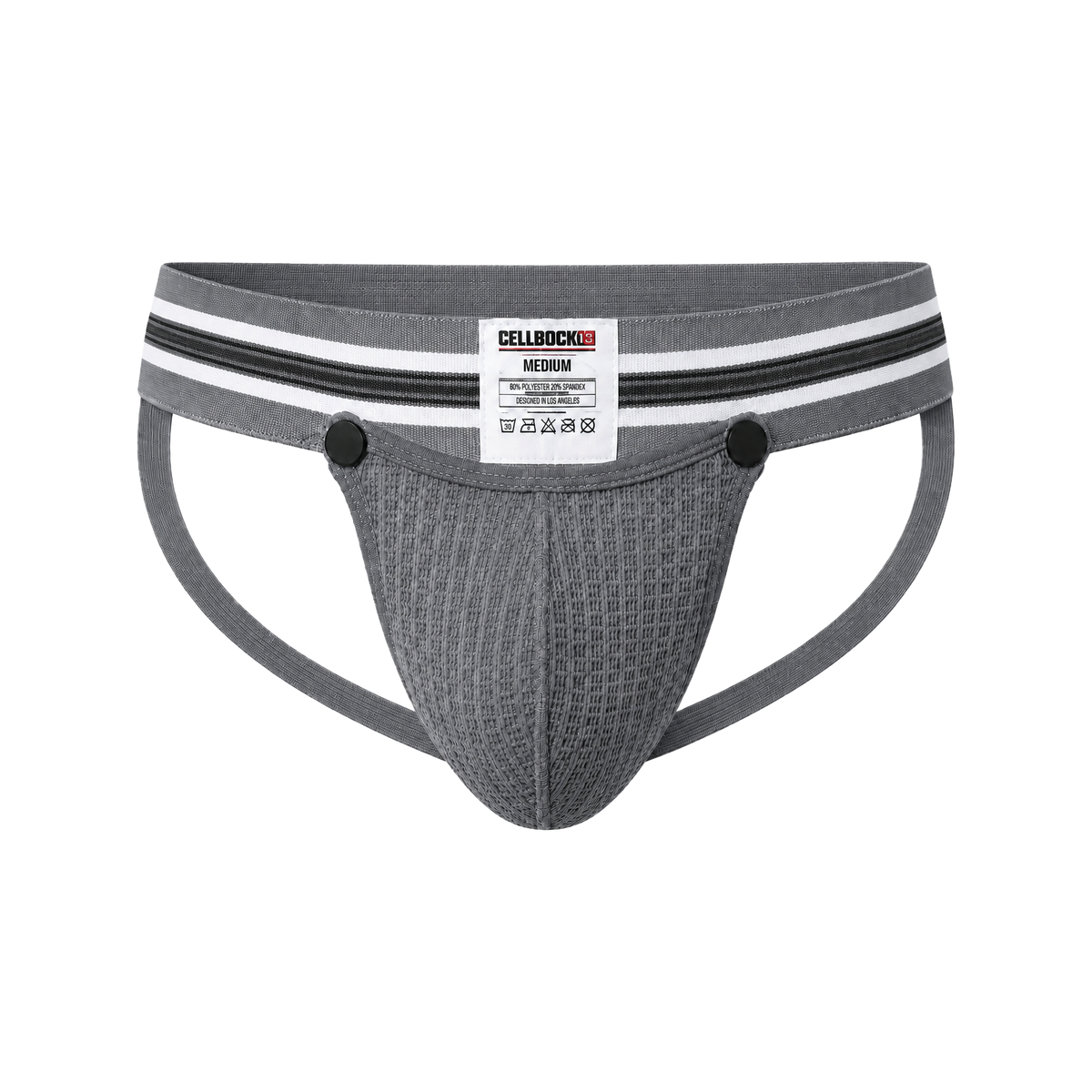 CELLBLOCK 13 Tight End 2 inch Snap Up Jockstrap Grey – Gunderwear