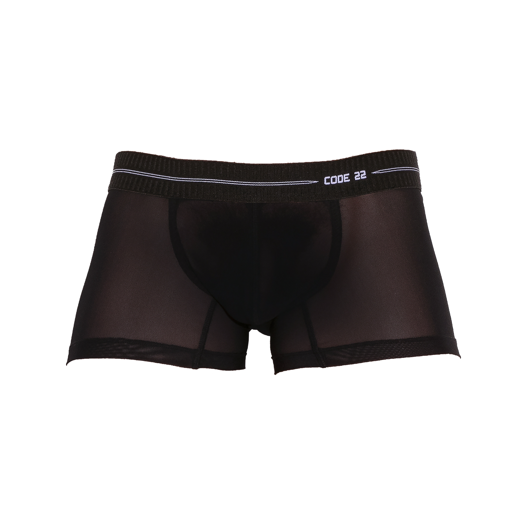 CODE 22 Sheer Mesh Trunk Black – Gunderwear