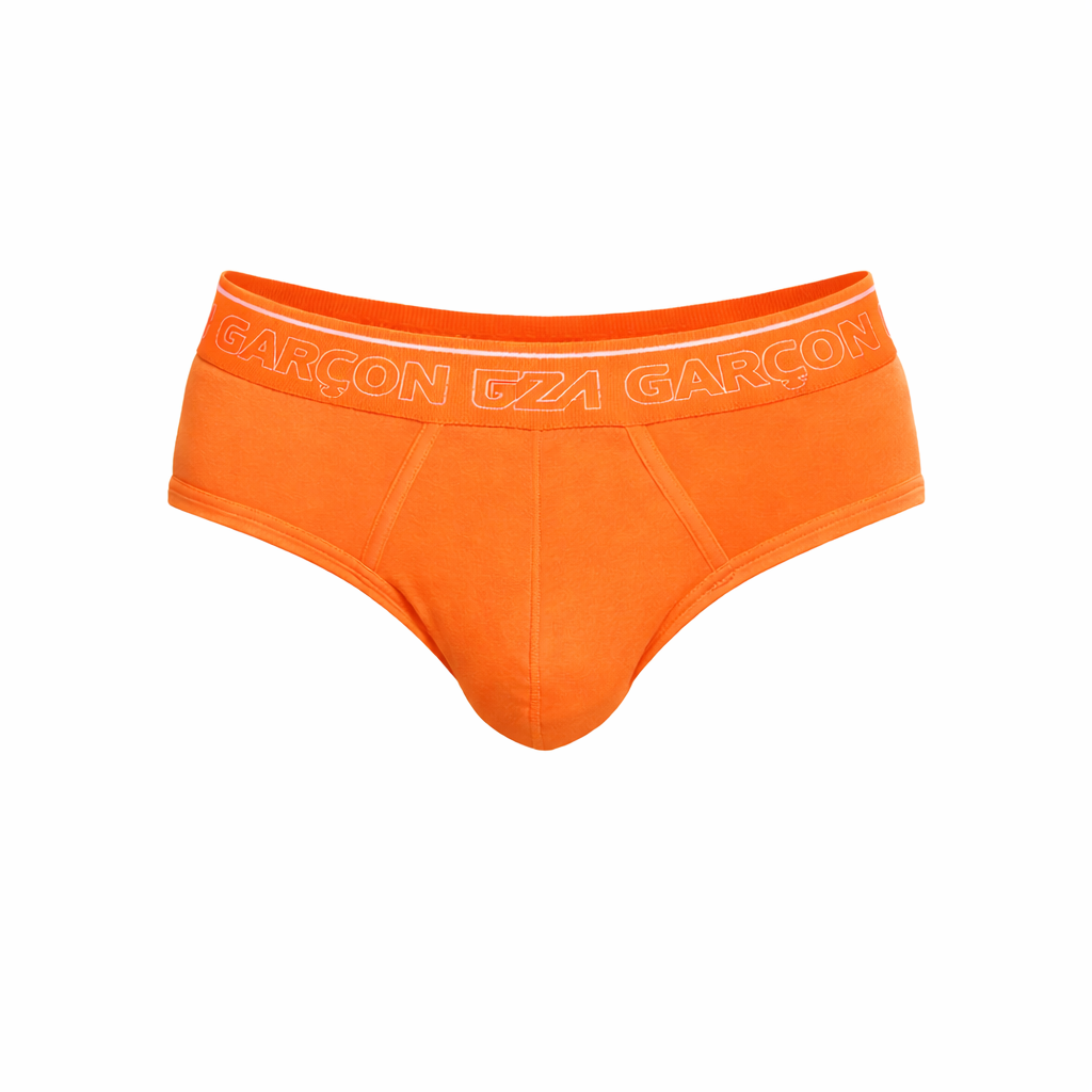 Garçon Neon Orange Brief – Gunderwear