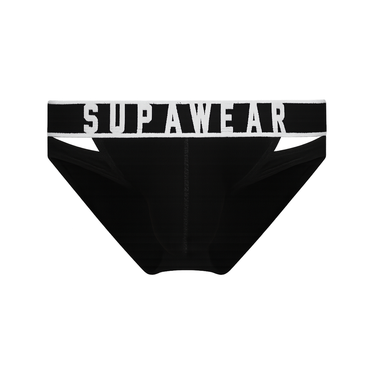 SUPAWEAR Ribbed Slashed Brief Black – Gunderwear