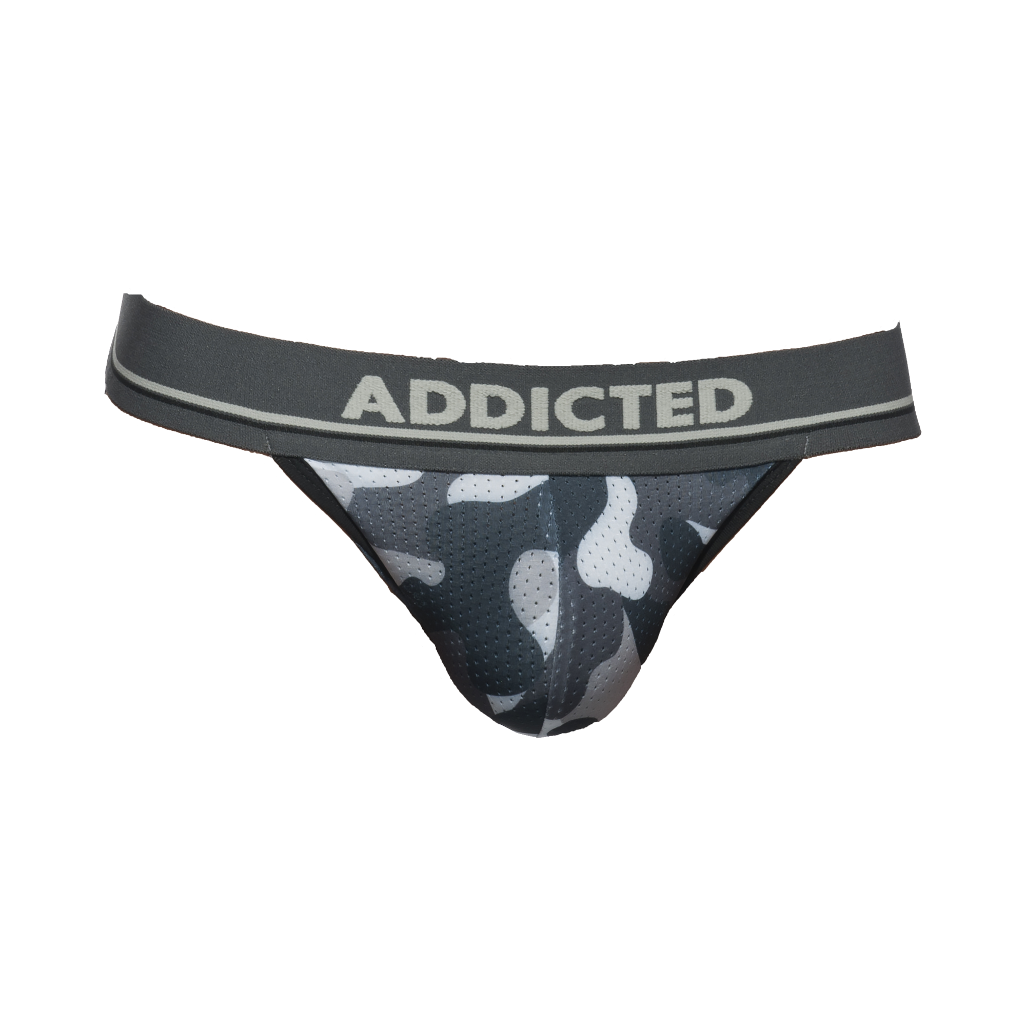 ADDICTED Camo Mesh Push Up Jockstrap Charcoal – Gunderwear