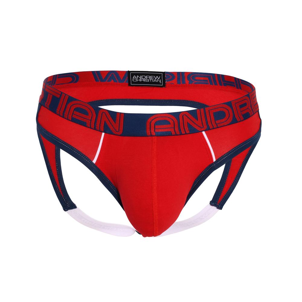 Andrew Christian SHOW-IT® Retro Pop Locker Room Jock Red – Gunderwear